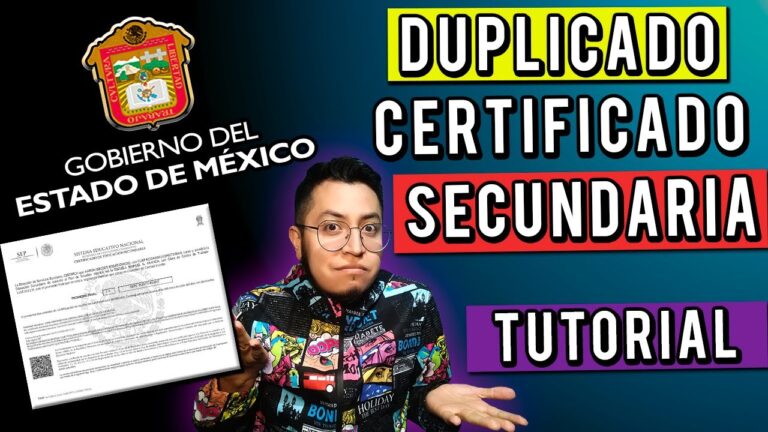 ¿Cómo sacar duplicado de certificado de secundaria Estado de México?